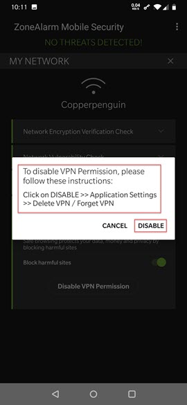 Why Safe Browsing will not stay active – ZoneAlarm Support Center SANDBOX